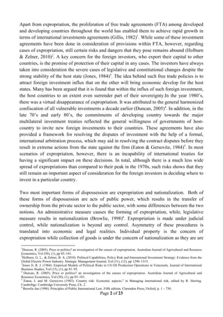 Direct and indirect expropriation of FDI Supervised by Bashar H ...