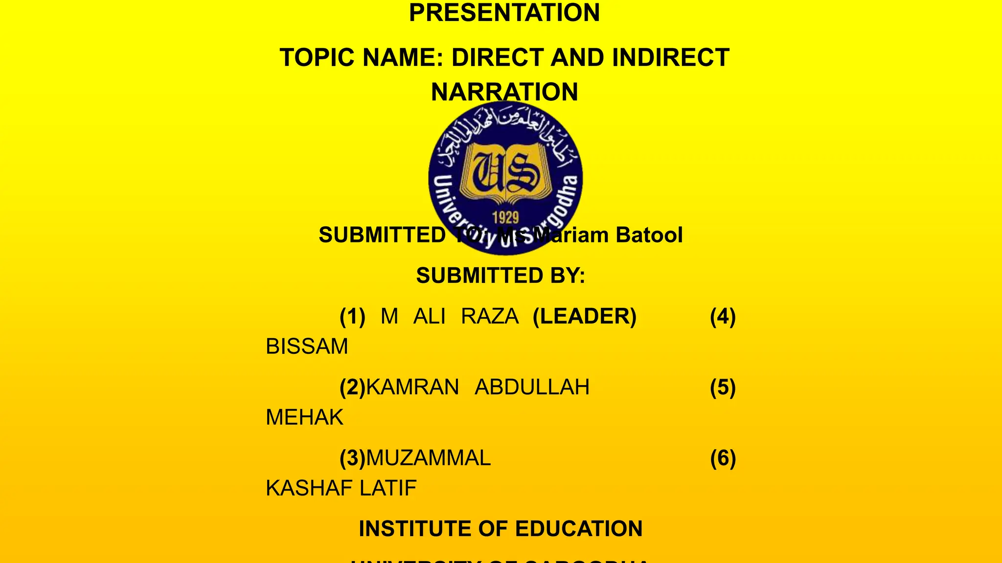 DIRECT AND INDIRECT NARRATION .pptx