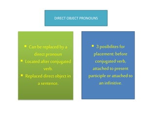 Direct and Indirect Object Pronouns | PPTX