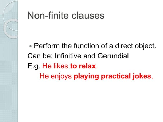 Direct and indirect object clauses | PPTX