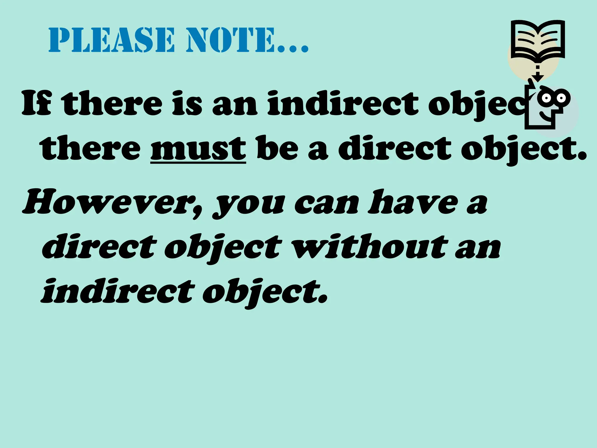 direct and indirect objects for middle grades.ppt