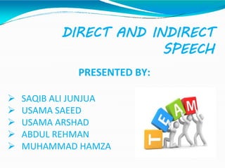 Direct and indirect presentation | PPT