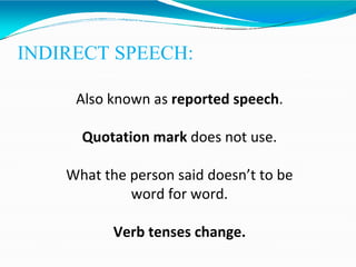Direct and indirect presentation | PPT