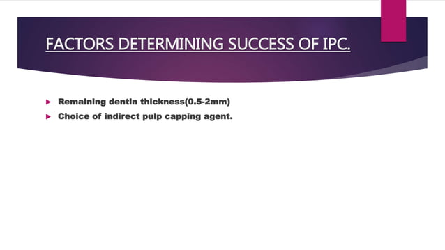 Direct and Indirect pulp capping | PPTX