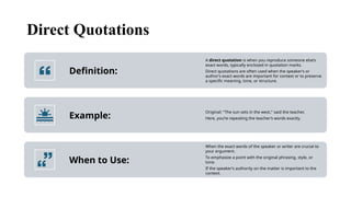 direct and indirect quotations and get better to do it.pptx