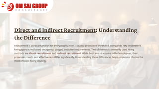 Direct and Indirect Recruitment.pdf for employers | PDF