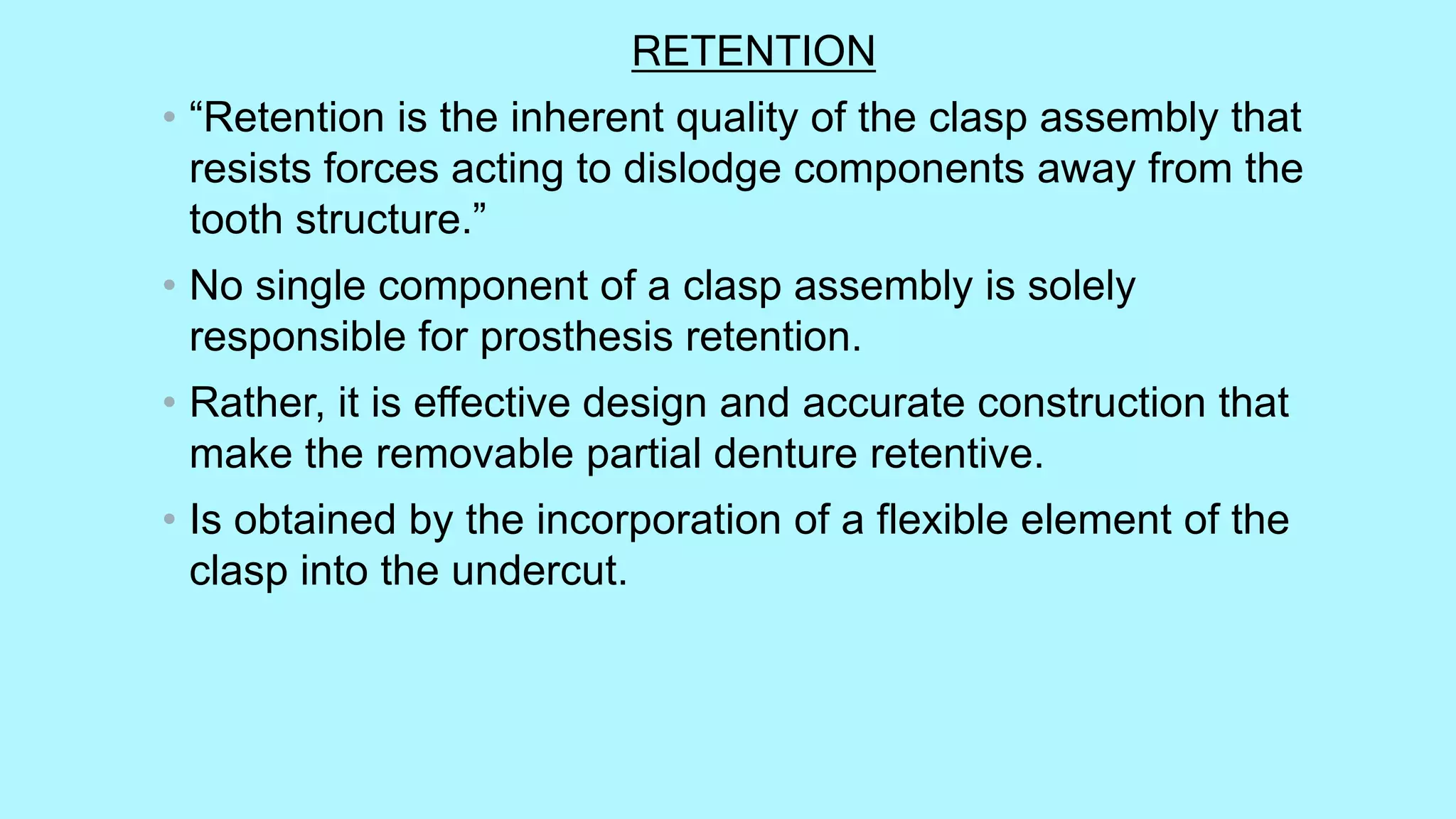 Direct and indirect retainers | PPTX