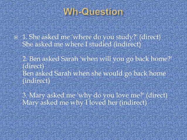Direct and indirect speech | PPT