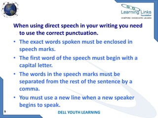 Direct and indirect speech | PPTX