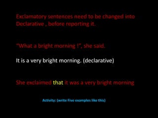 Direct and indirect speech | PPT