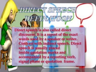 Direct and indirect speech | PPT
