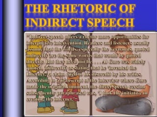 Direct and indirect speech | PPT