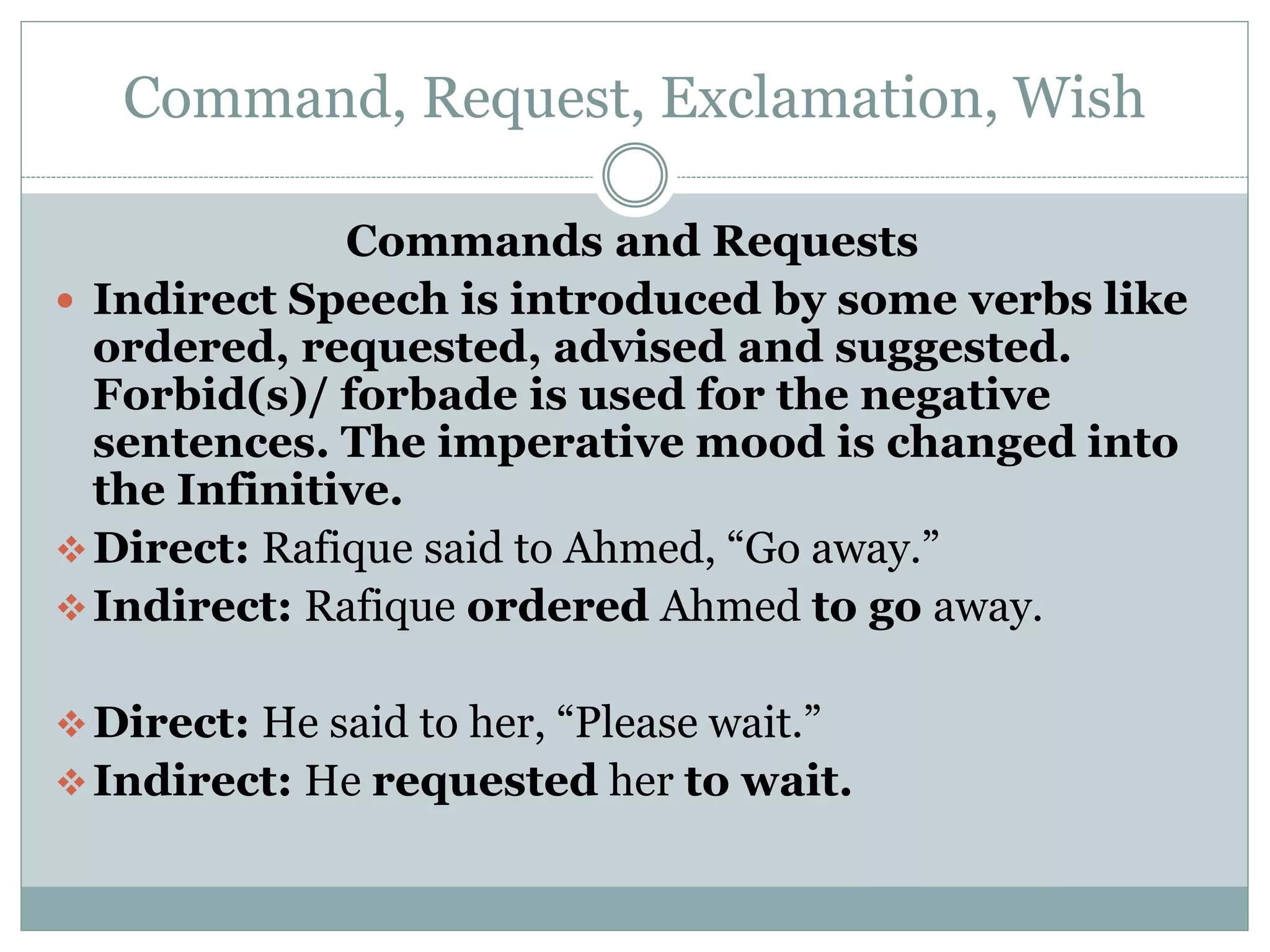 Direct and indirect speech | PPTX