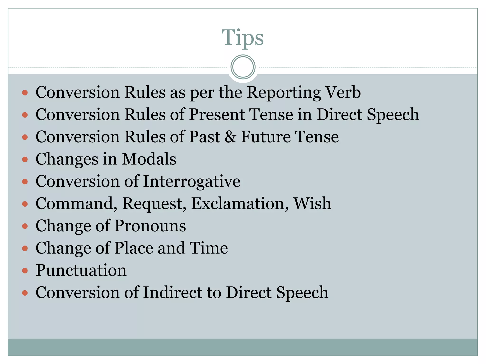 Direct and indirect speech | PPTX