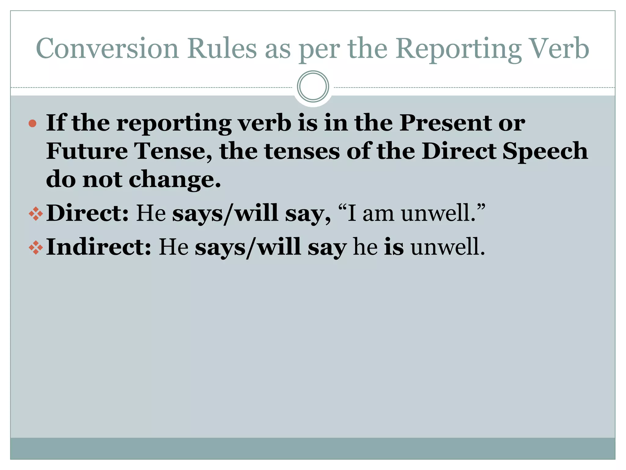 Direct and indirect speech | PPTX