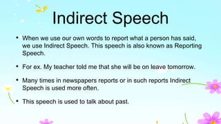 Direct And Indirect Speech .pptx