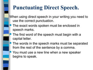direct and indirect speech statements .ppt