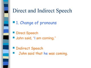 direct and indirect speech statements .ppt