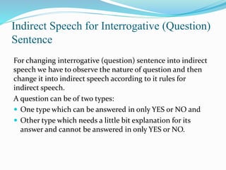 The direct and indirect speech | PPTX