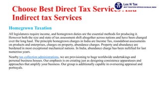 Direct and Indirect Tax Services | PPTX