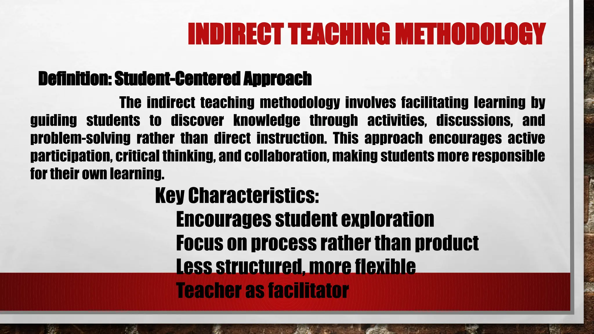 Direct and Indirect Teaching Methodology.pptx