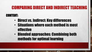 Direct and Indirect Teaching Methodology.pptx