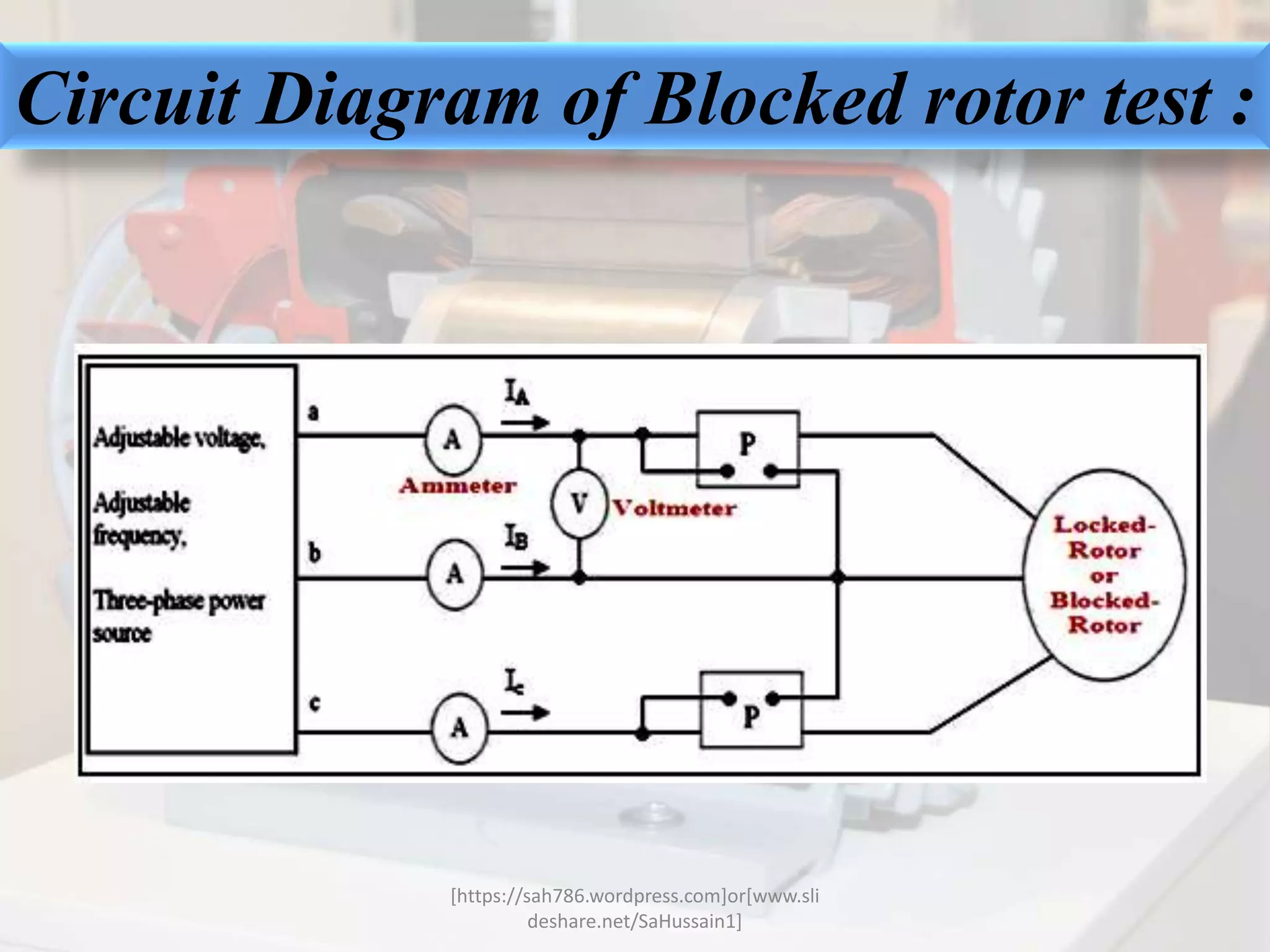 Motor Test (Induction motor) | PPTX
