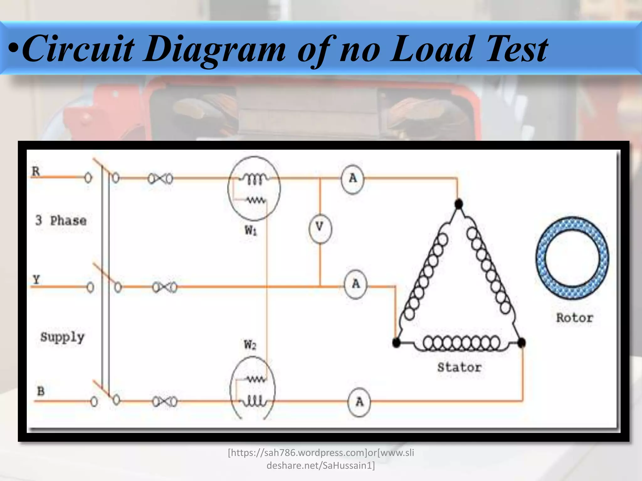 Motor Test (Induction motor) | PPTX
