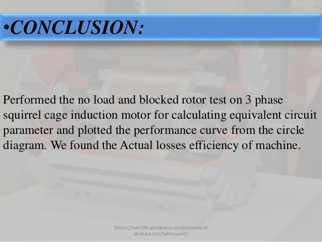 Motor Test (Induction motor)