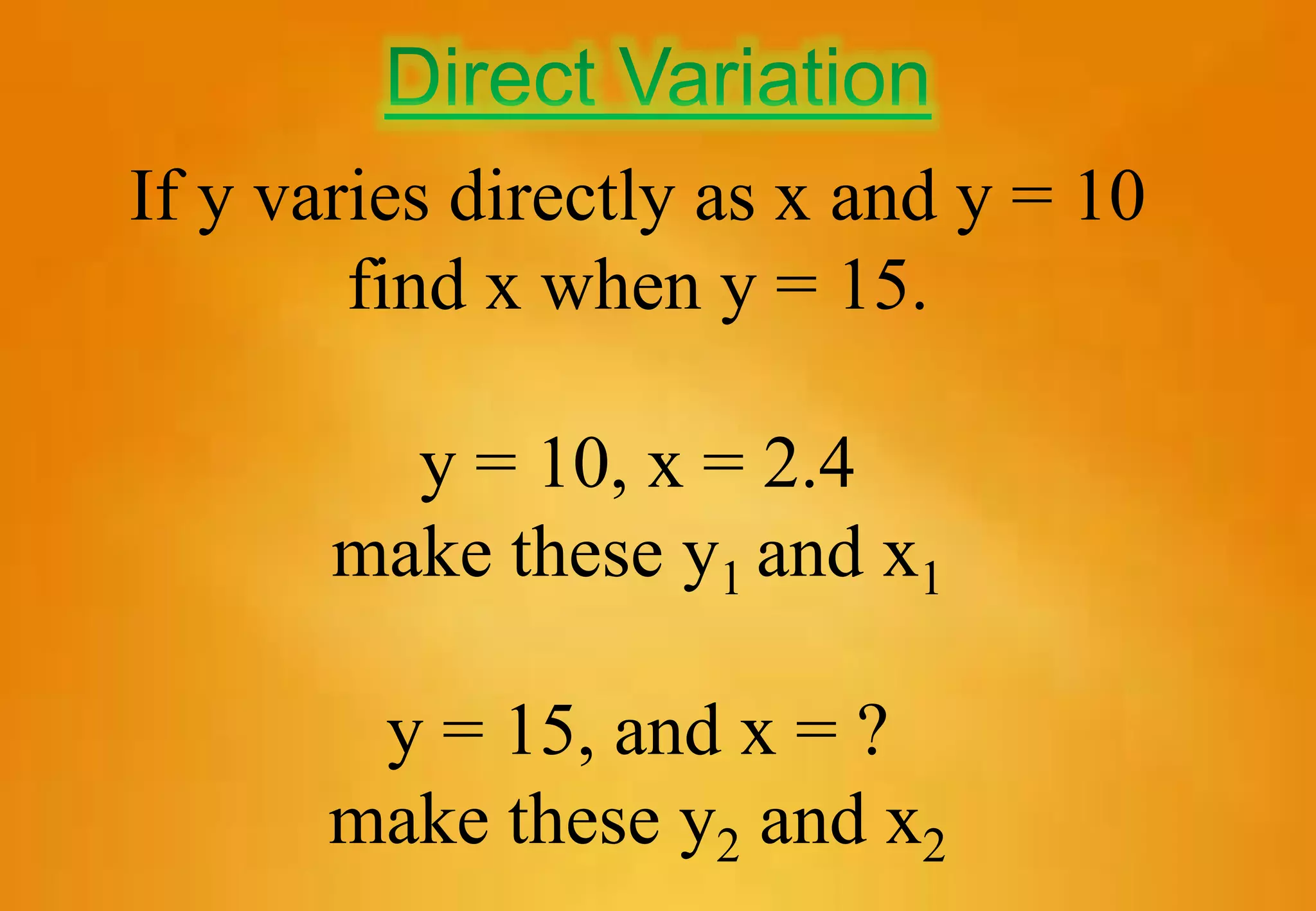 Direct and inverse proportion | PPTX
