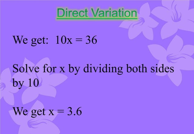 Direct and inverse proportion | PPTX | Physics | Science