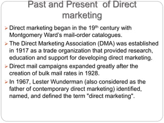 Direct and online marketing | PPTX