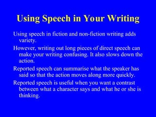 Direct and Reported Speech Explanation and quiz.ppt