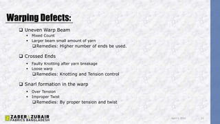 Direct and sectional warping by Sohan | PPTX