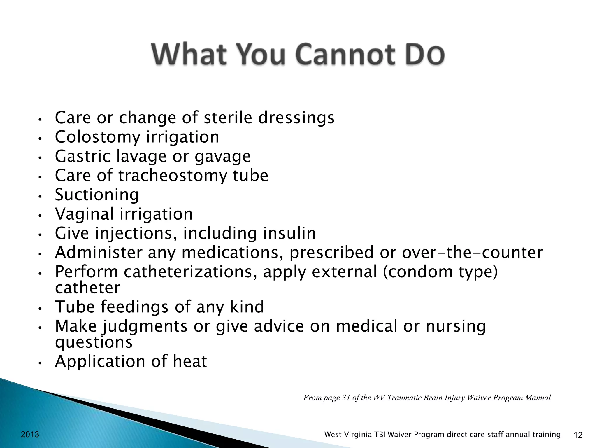Direct care roles and responsibilities | PPTX