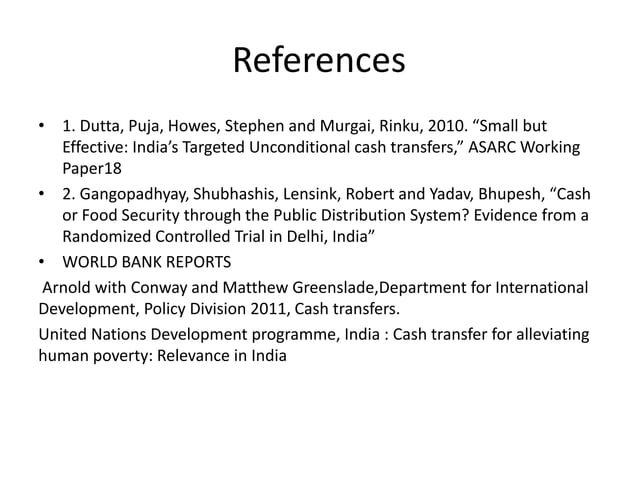 Direct cash transfer scheme | PPTX