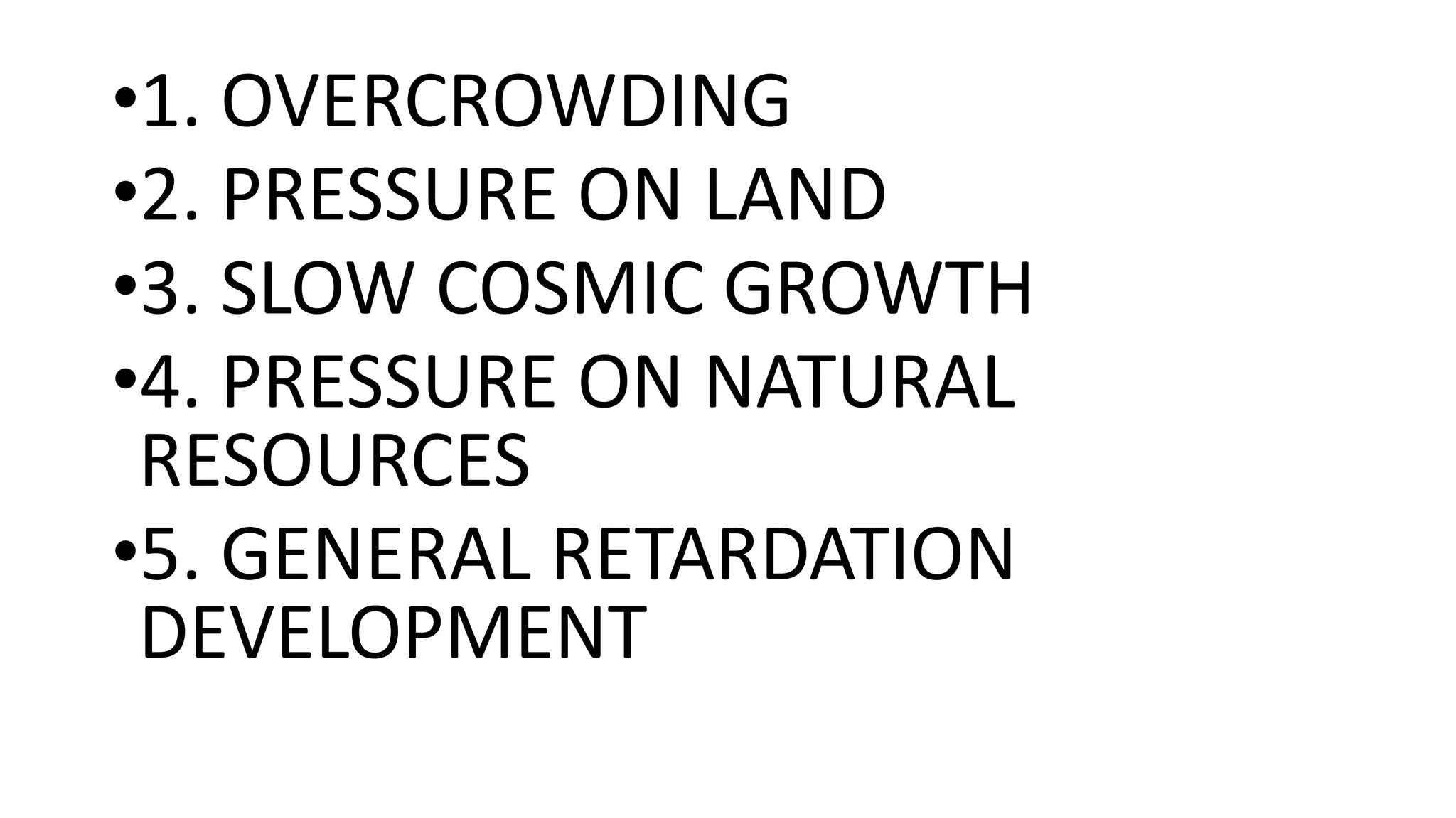 Direct consequences of population growth | PPT