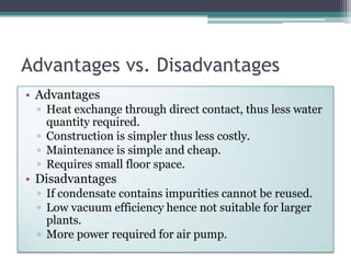 Direct contact or open condensers | PPTX