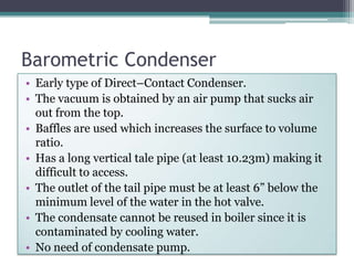 Direct contact or open condensers | PPTX