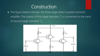 Direct coupled amplifier | PPTX