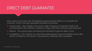 Direct Debit Services | PPTX | Credit Cards | Personal Debt