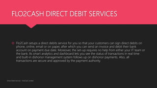 Direct Debit Services | PPTX | Credit Cards | Personal Debt