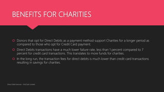 Direct Debit Services | PPTX | Credit Cards | Personal Debt