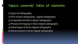 Direct digital radiography(1) (1) | PPTX