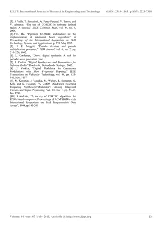 Direct digital synthesis based cordic algorithm a novel approach towards digital modulations ...