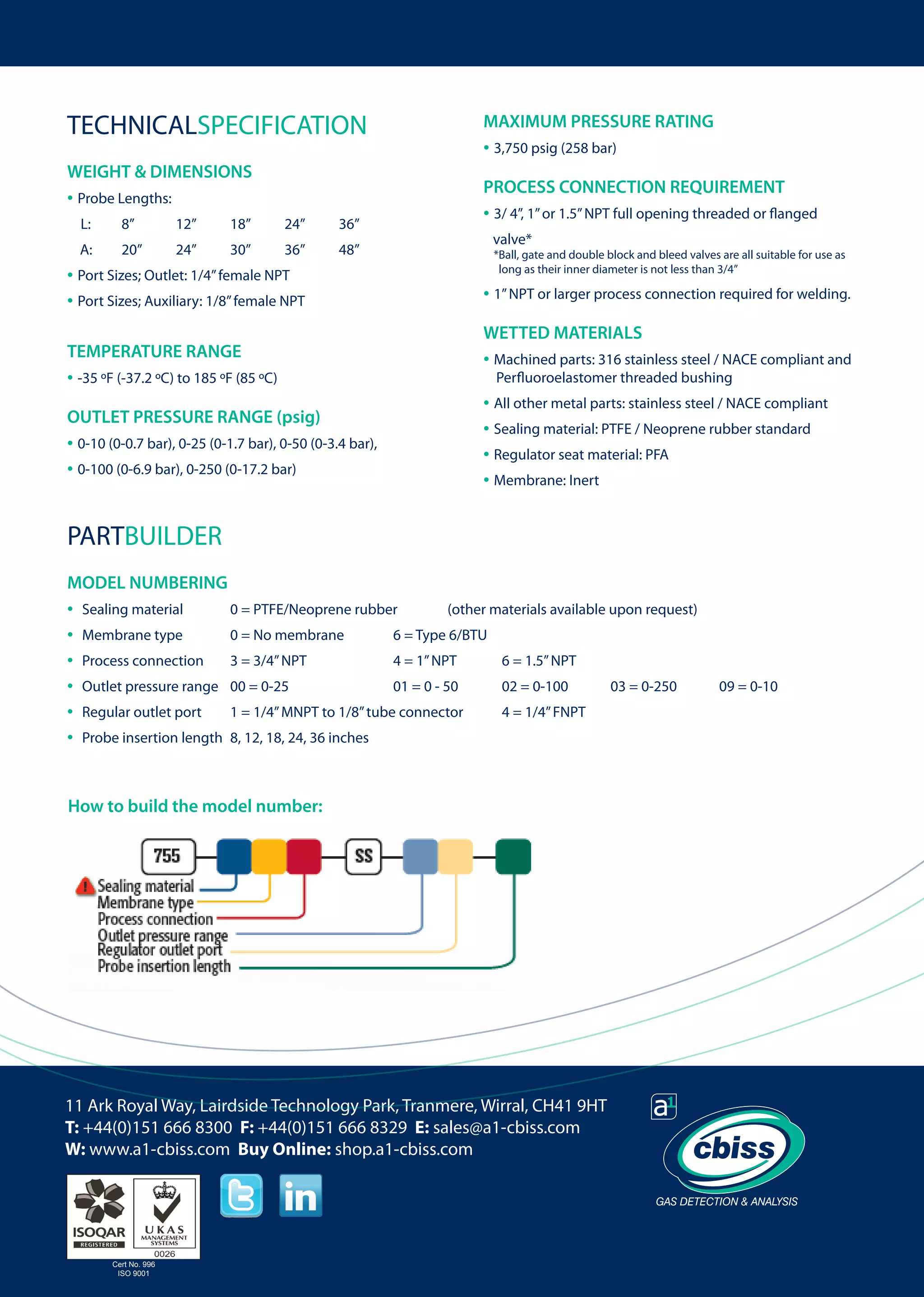 Direct drive probe model 755 datasheet | PDF