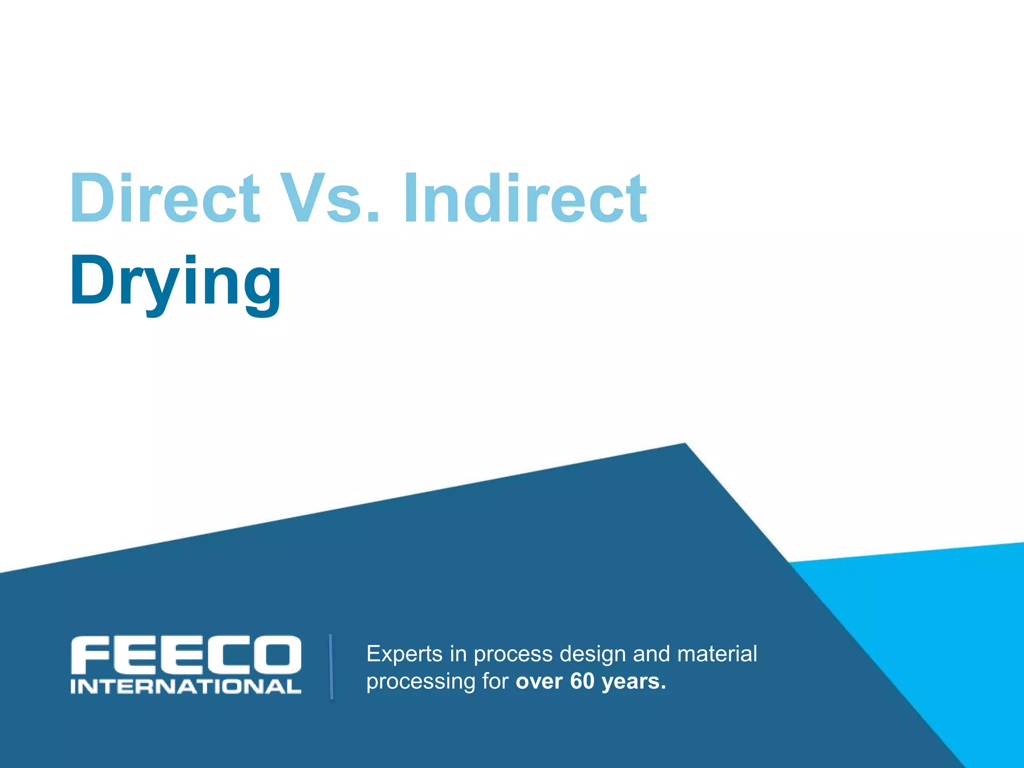 Direct Vs. Indirect Drying | PDF