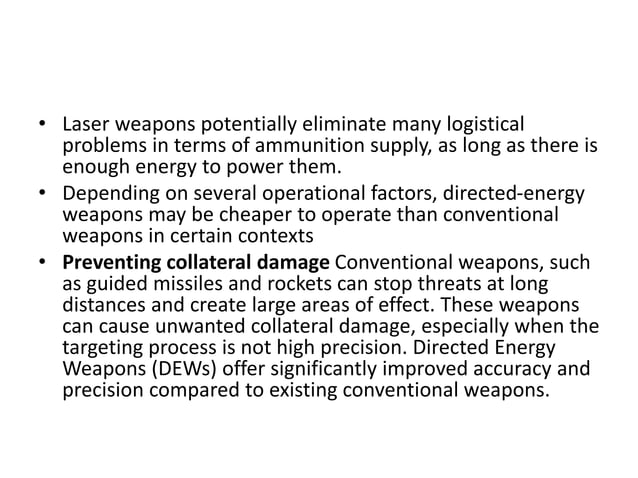 Directed Energy Weapon.pptx | Arms & Ammunition | Sensitive Topics