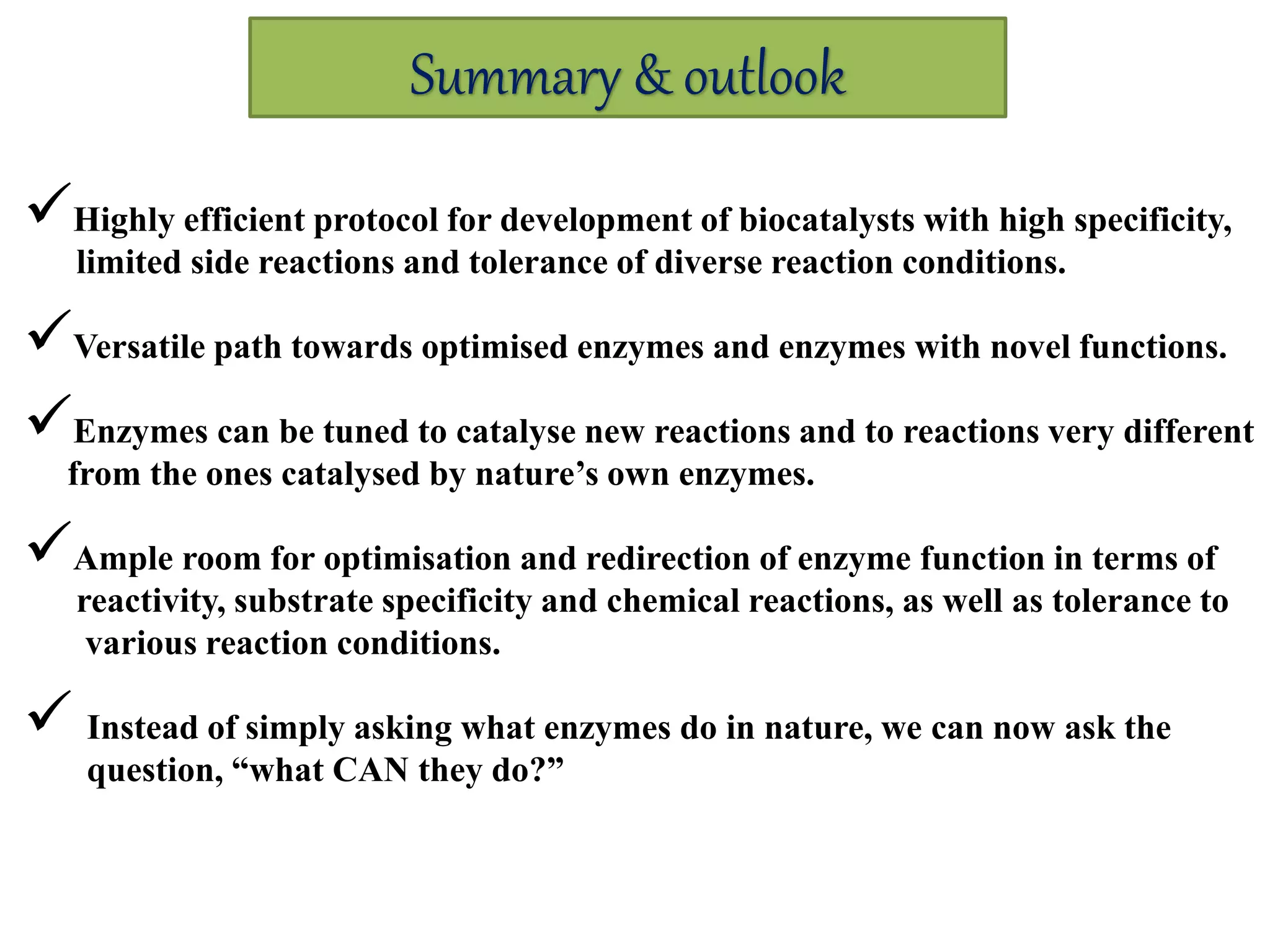 Directed evolution of enzymes | PPTX