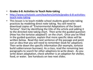 Directed note taking | PPTX